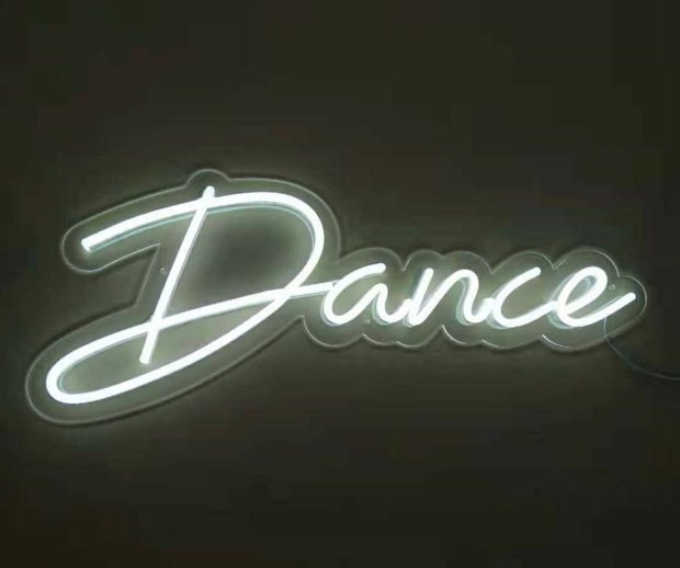 Placa Luminária Neon Led - DANCE - 60x18cm | Atacado neon