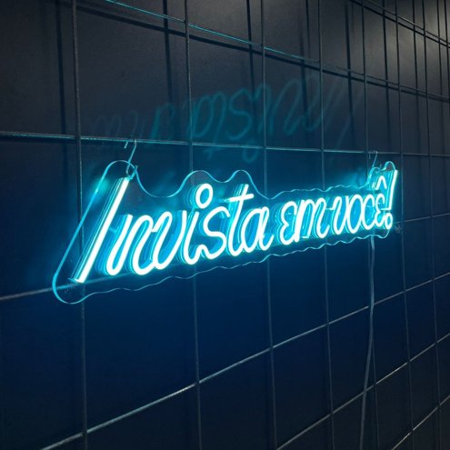 Placa Luminária Neon Led - FOREVER - 70x25cm | Atacado Neon