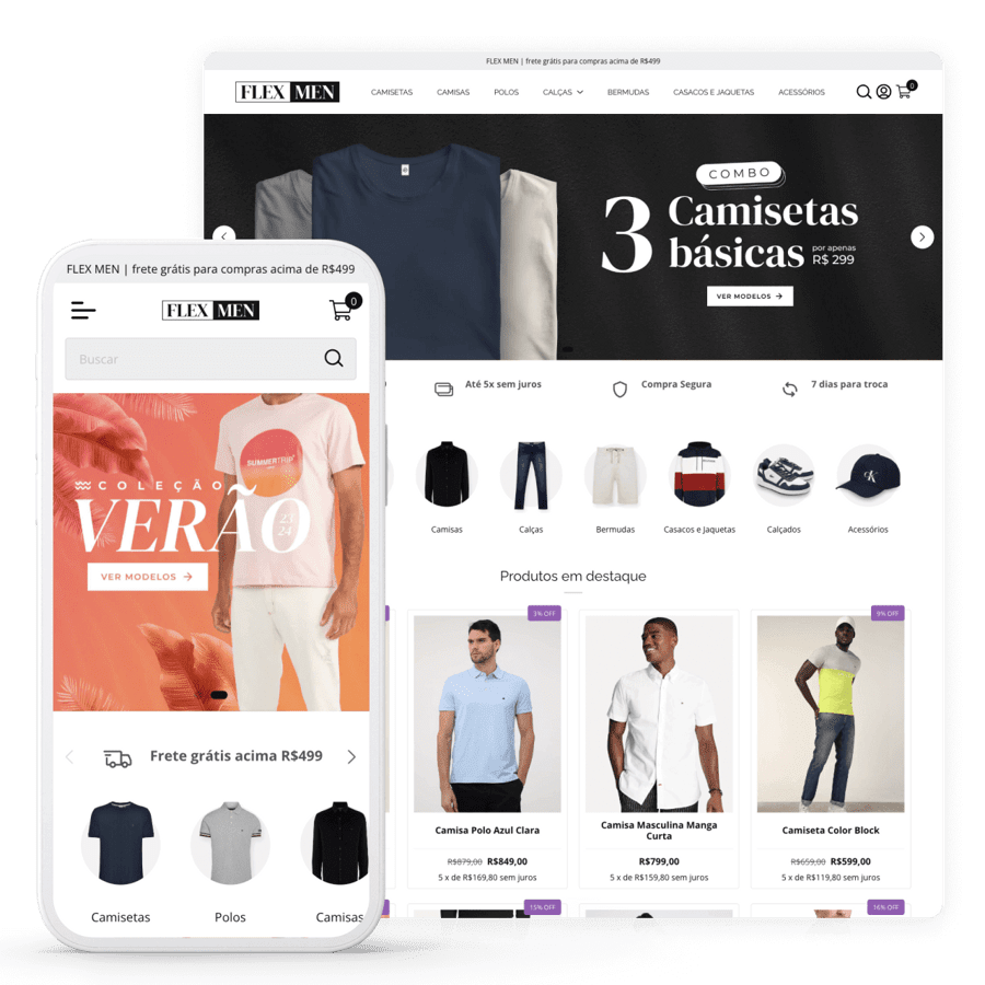 Os melhores templates e layouts Nuvemshop | Flex Commerce & odo.digital