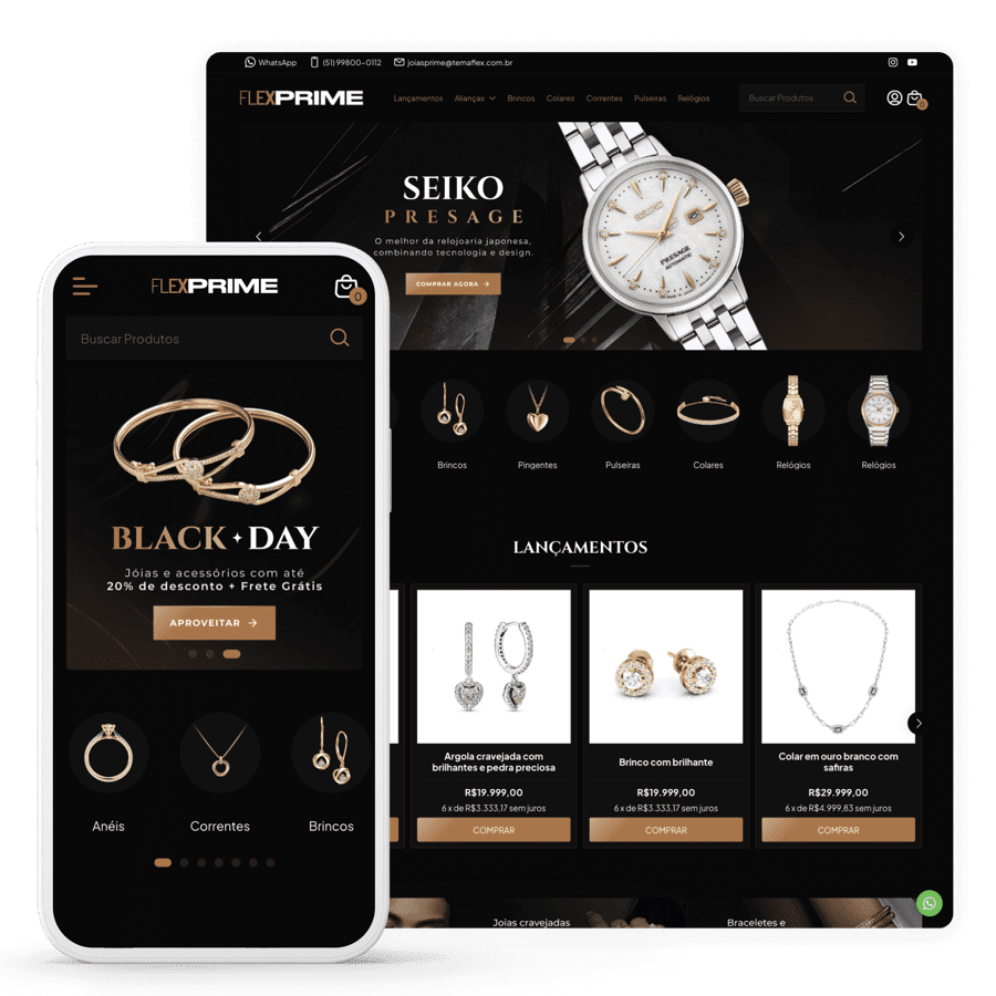 Os melhores templates e layouts Nuvemshop | Flex Commerce & odo.digital