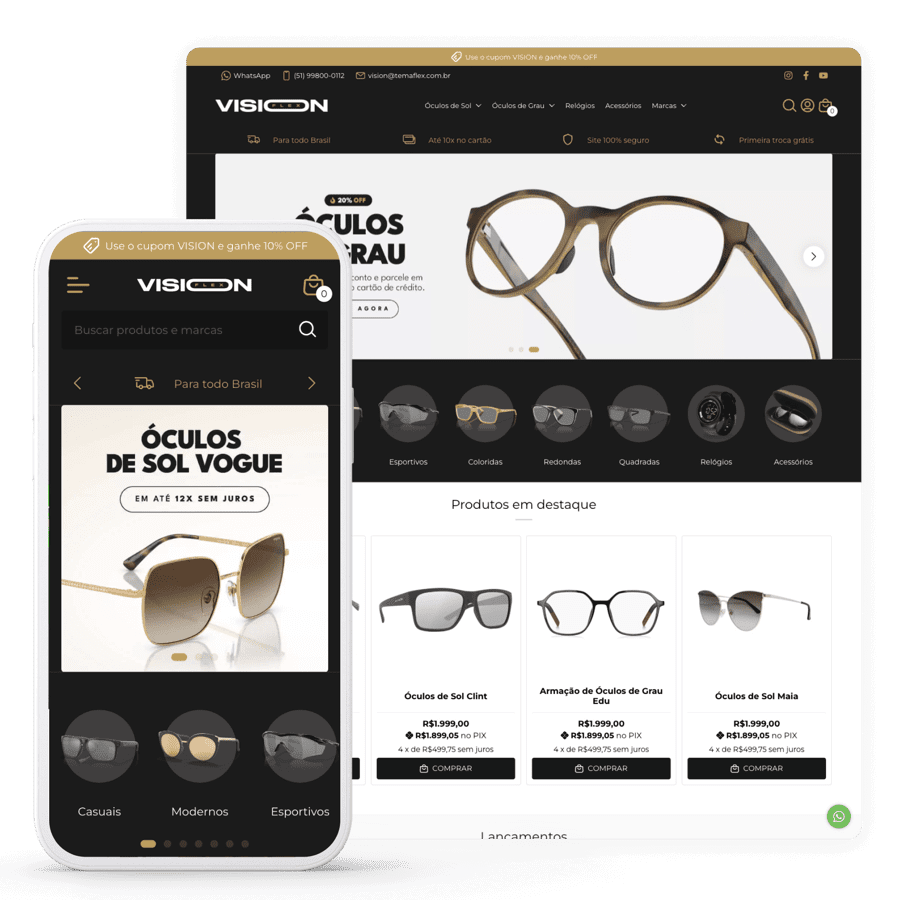 Os melhores templates e layouts Nuvemshop | FlexCommerce Agência Digital