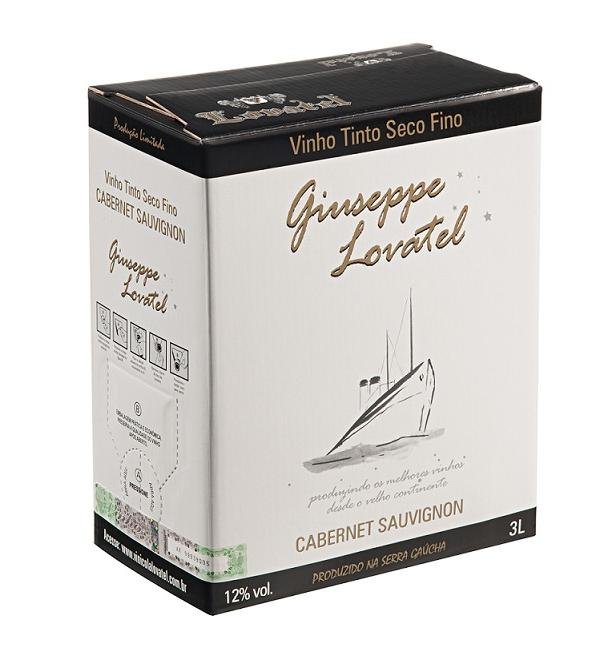 Vinho Tinto Cabernet Sauvignon 3 Litros - Bag in Box - Lovatel | Dwines