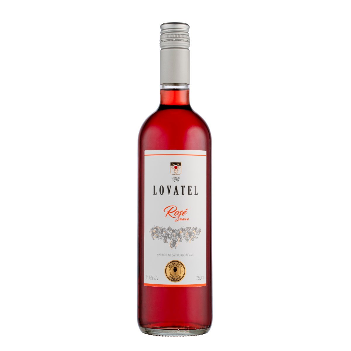 Vinho Rosé Suave 750ml - Lovatel | Dwines