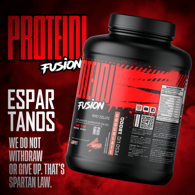 Kit 2x Protein Fusion Whey Isolate 1800g - Espartanos | ESPARTANOS