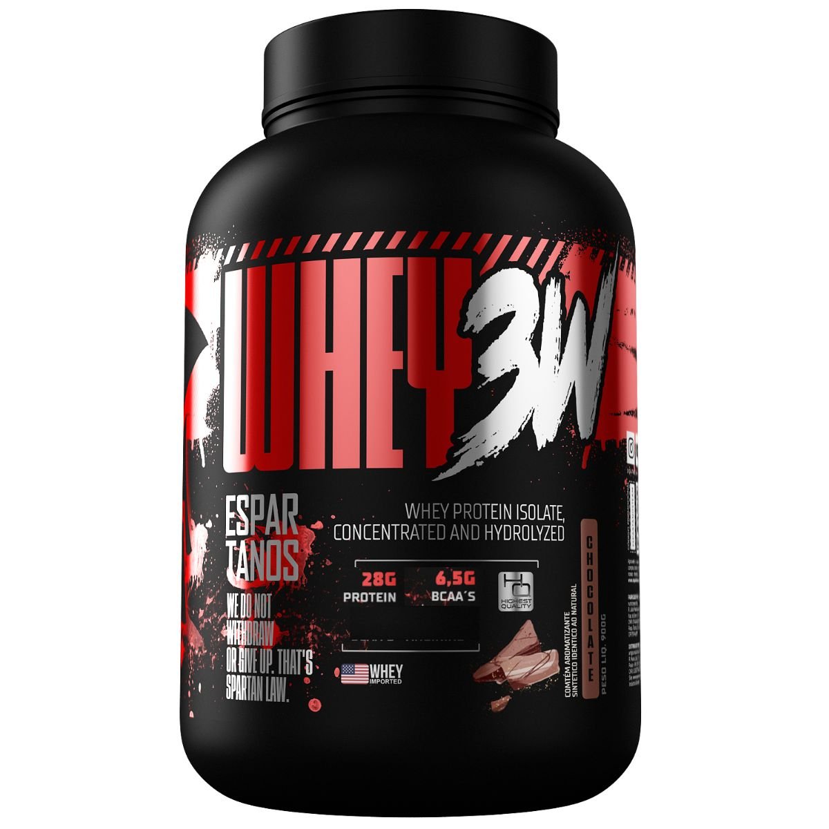 Whey Protein 3w 900g Espartanos Espartanos