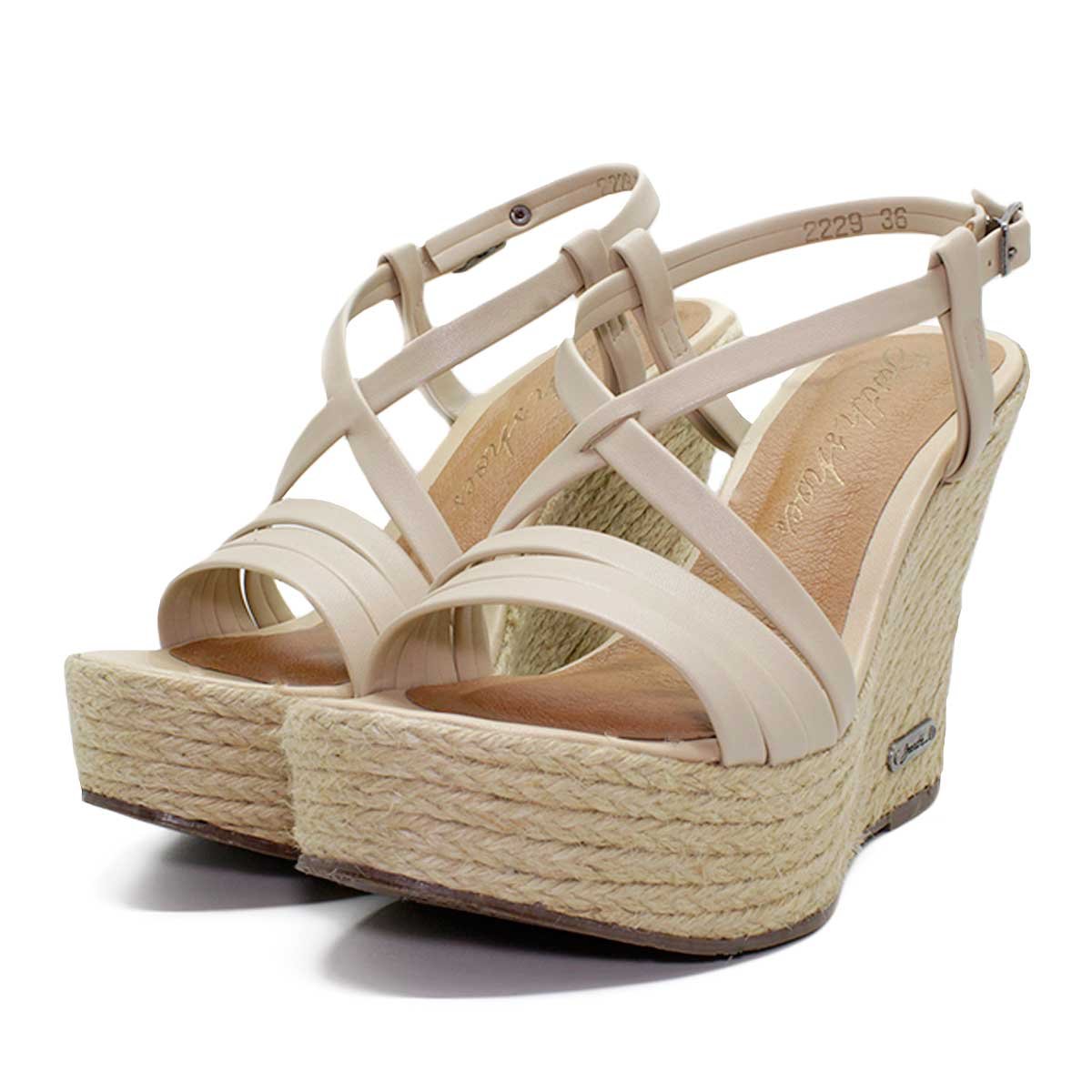 Sandalia Anabela Corda Juta Confortavel Barth Shoes Angra | Barth Shoes