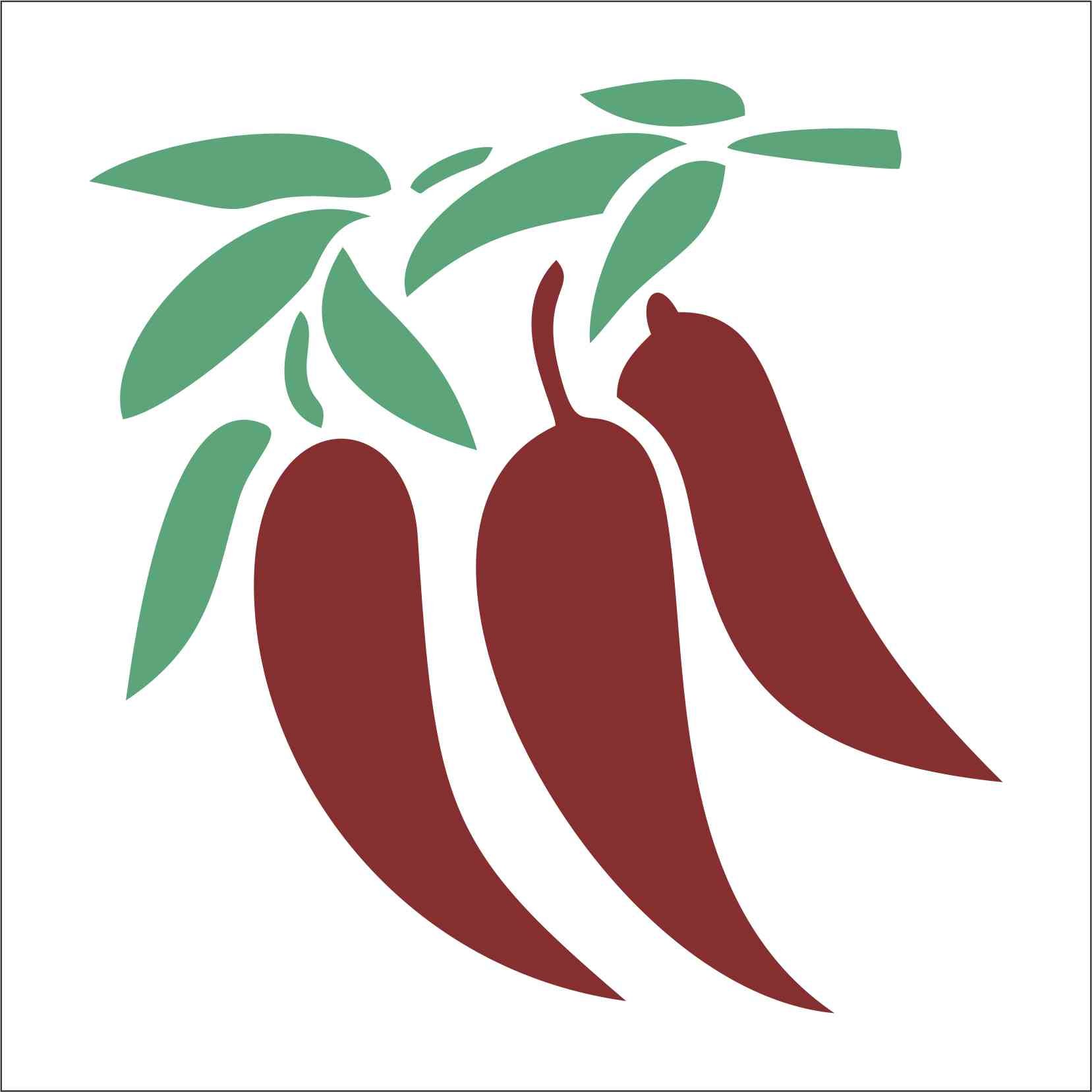 Stencil 14x14 ST5615 Pimentas | Benditas Criações