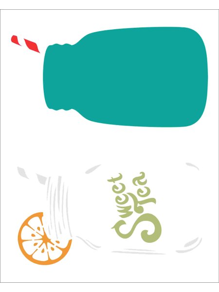 Stencil 20x25 ST9184 COMPOTA DE VIDRO / SWEET TEA | Benditas Criações