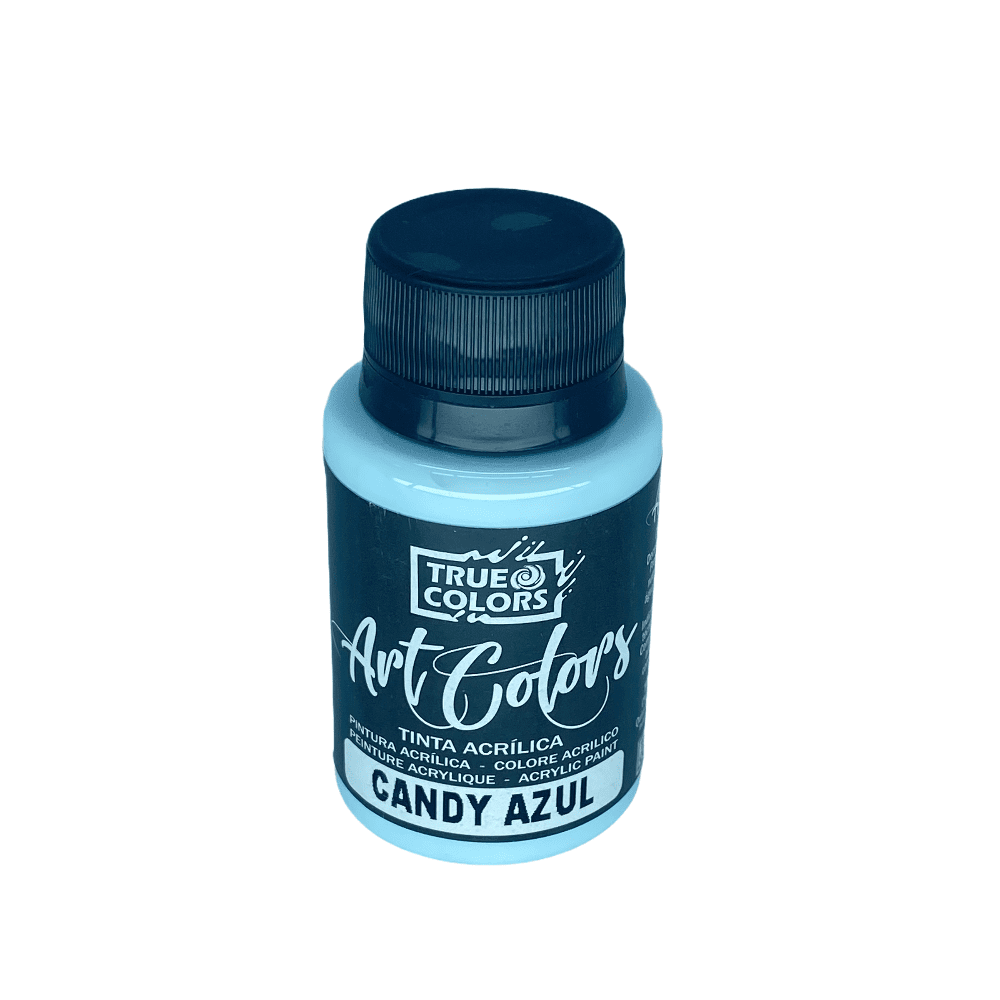 TINTA ACRÍLICA ART COLORS 60ml - CANDY AZUL | Benditas Criações