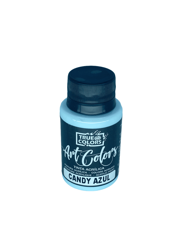 TINTA ACRÍLICA ART COLORS 60ml - CANDY AZUL | Benditas Criações