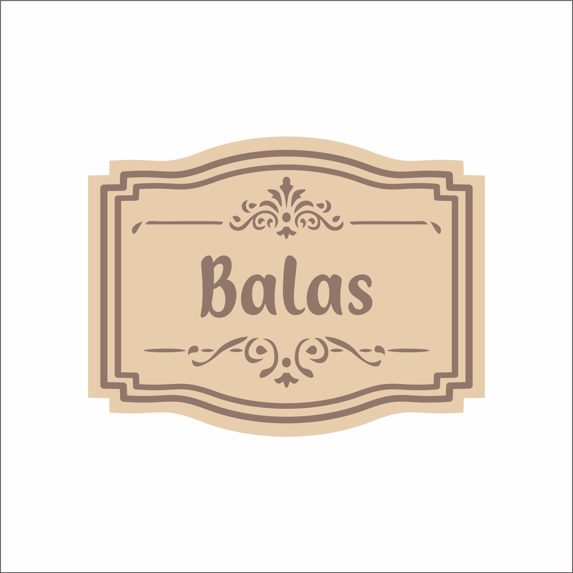 Carimbo para Texturizar Biscuit: BALAS | Benditas Criações