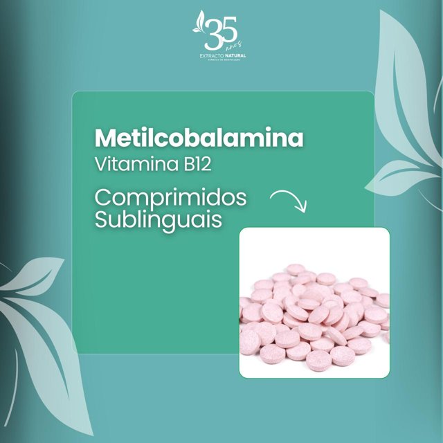 Metilcobalamina 1000mcg - Comprimido Sublingual Vitamina B12 | Extracto ...