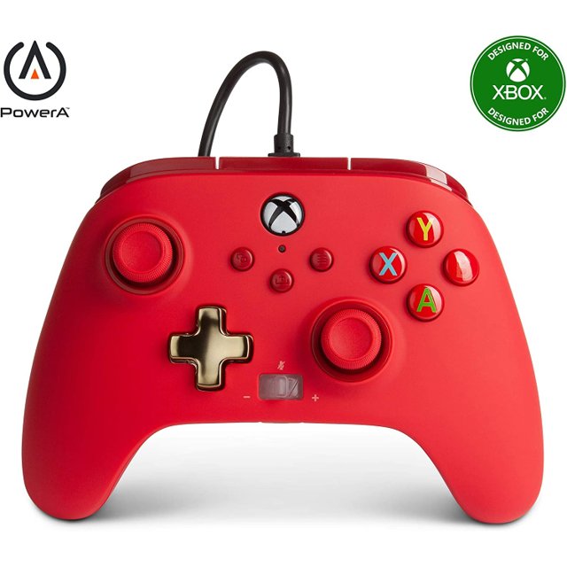 PowerA Enhanced Wired Controller for Xbox - Red, Gamepad, Wired Video ...