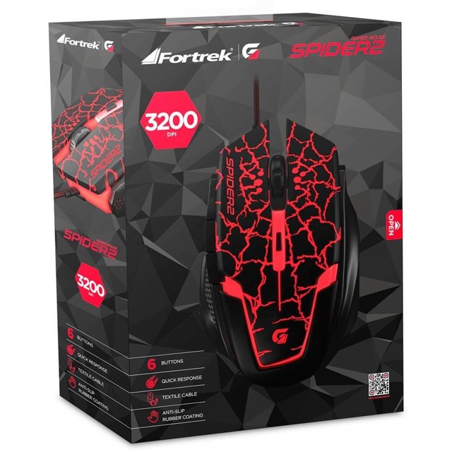MOUSE GAMER FORTREK SPIDER 2 OM705 | STARTEC MACAE INFORMÁTICA & GAMES