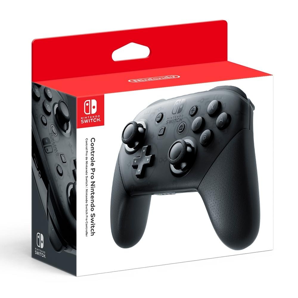 NINTENDO CONTROLE PRO CONTROLLER BLACK | STARTEC MACAE INFORMÁTICA & GAMES