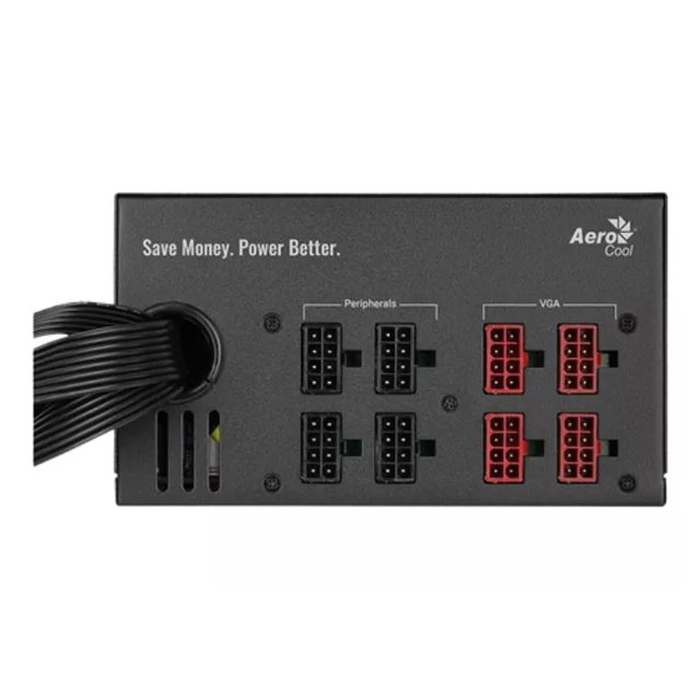 Fonte Gamer Atx Aerocool Kcas 1000gm 80 Plus Gold 1000w Full Range Apfc