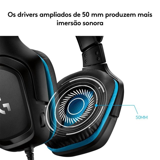 Headset Gamer Logitech G432 7.1 Dolby Surround para PC, PlayStation ...