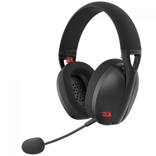 Headset Gamer Redragon Ire, Wireless, Drivers de 40mm, Black, H848 ...