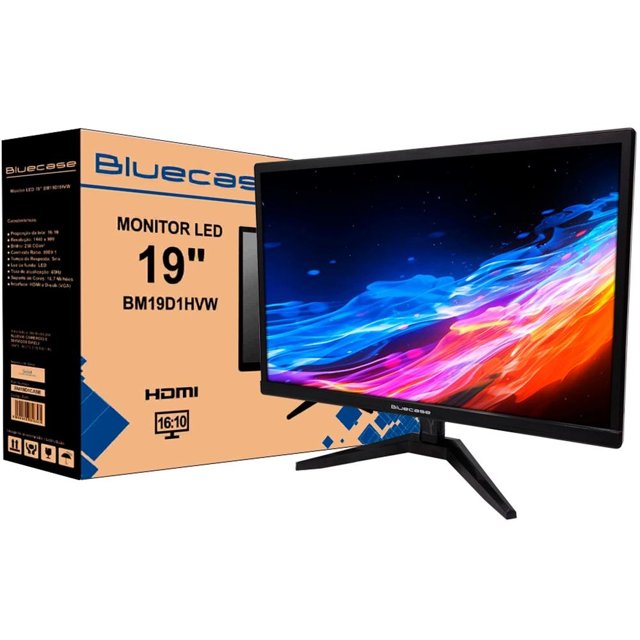 MONITOR 19" LED BM19K2HVW BLUECASE - HDMI / VGA | STARTEC MACAE ...