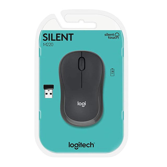 MOUSE S/FIO RC/NANO SILENT M220 GRAFITE LOG | STARTEC MACAE INFORMÁTICA ...
