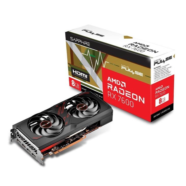 Placa De Vídeo Sapphire Multi AMD Radeon RX 7600, 8GB GDDR6 - Preto ...