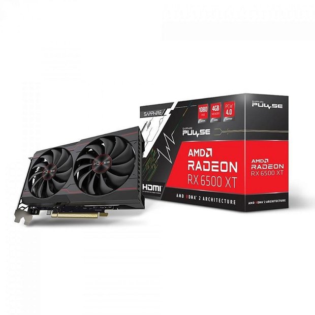 Placa De Vídeo Sapphire Multi Radeon RX 6500 Xt Gaming Oc, 4GB, GDDR6, Fsr, Ray Tracing - Preto ...