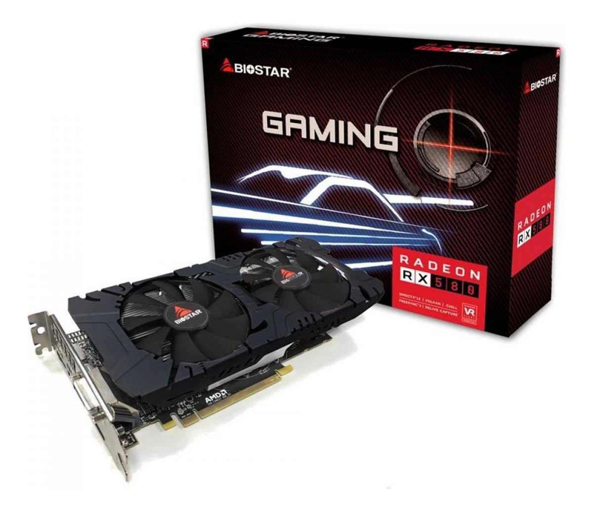 Placa De Vídeo Biostar AMD Radeon RX 580, 8GB, GDDR5, 256 Bit ...