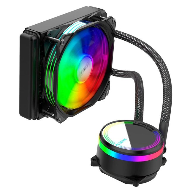 WATER COOLER ALSEYE RGB PRETO M120 | STARTEC MACAE INFORMÁTICA & GAMES