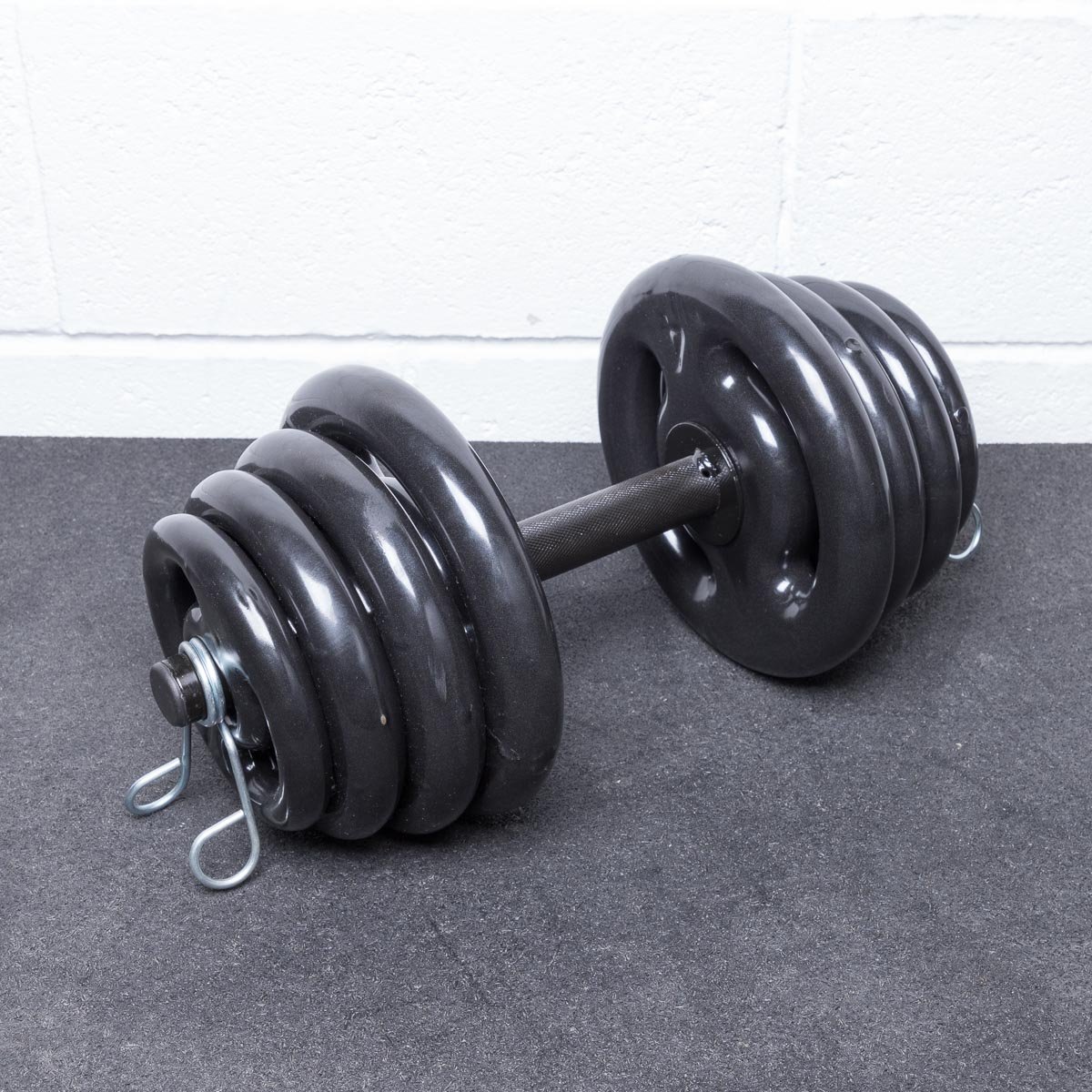 Kit Halter Ajustável 20 kg com barra 40cm oca | Chroma Fitness