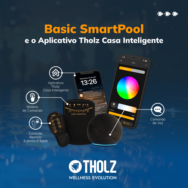 Central de Automação Basic Smartpool 200w - Tholz | Hofftech