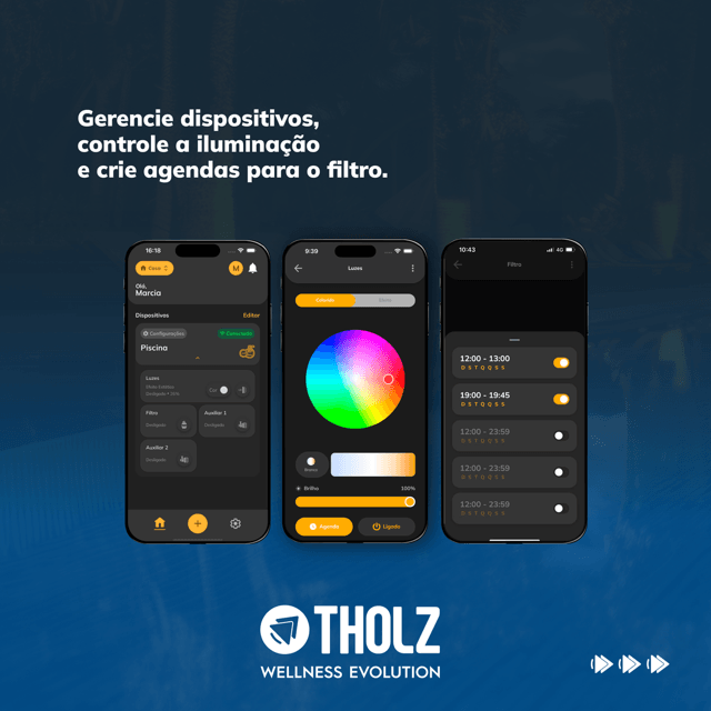 Central de Automação Basic Smartpool 200w - Tholz | Hofftech