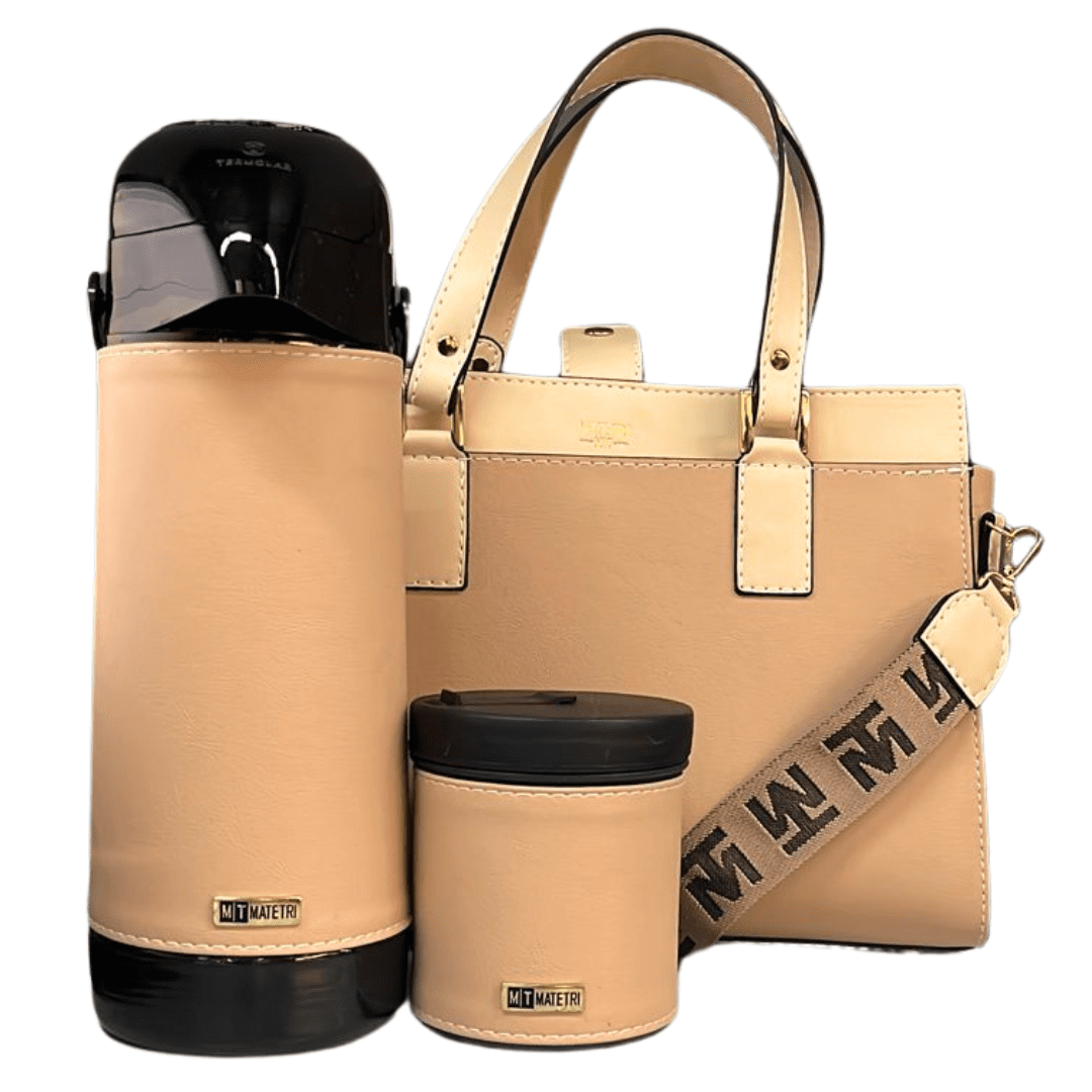 23452 - KIT 3 PEÇAS MATETRI BELLA 1L - CIPOLLA/CREAM | Mix Atacadista