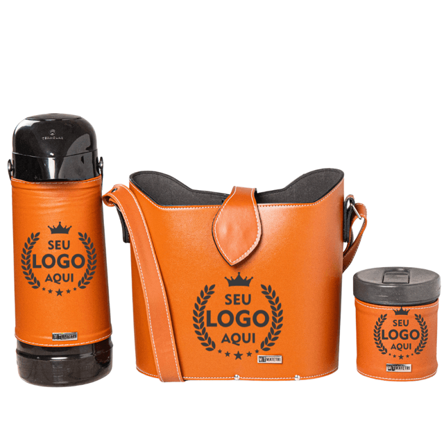 4916 - KIT 3 PEÇAS MATETRI SLIM 1L - CARAMELO LISO - PERSONALIZE SUA ...