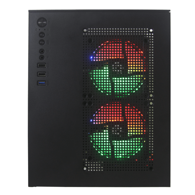 GABINETE GAMER GB1795 HAYOM C/ 3 FANS E LATERAL VIDRO PRETO | CHIPWARE ...