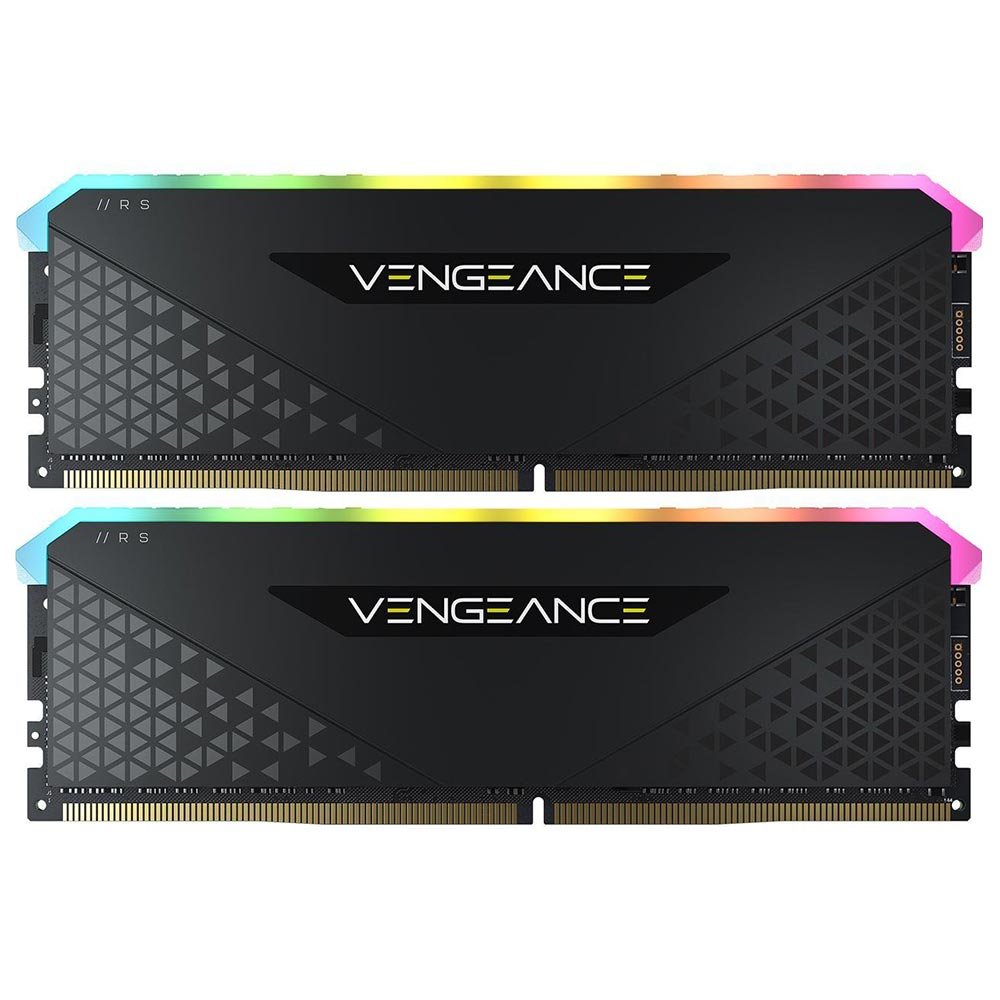 MEMÓRIA RAM CORSAIR VENGEANCE RGB RS DDR4 32GB (2X16GB) 3200MHZ - PRETO ...