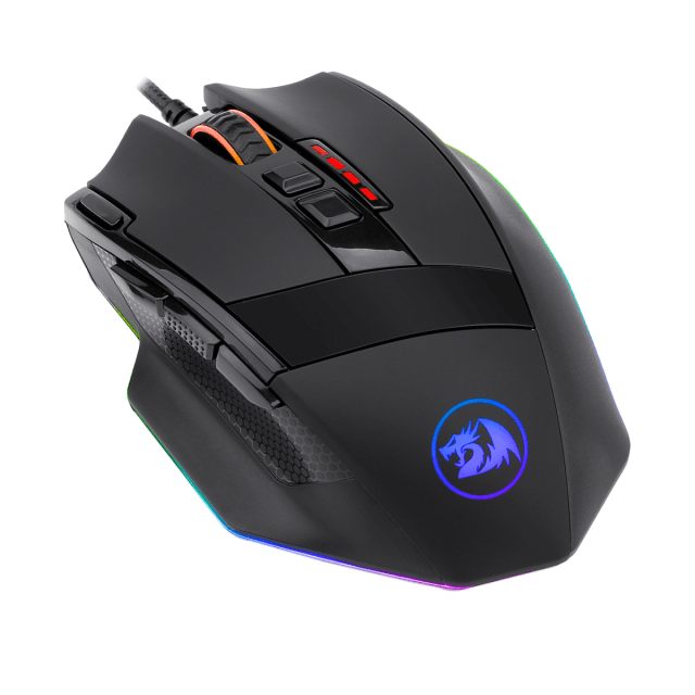 MOUSE GAMER REDRAGON SNIPER RGB 12.400DPI C/ AJUSTE PESO M801-RGB ...