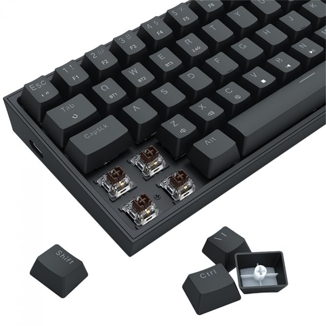 TECLADO MECÂNICO REDRAGON POLLUX PRO RGB WIRELESS/BLUETOOTH PRETO ...