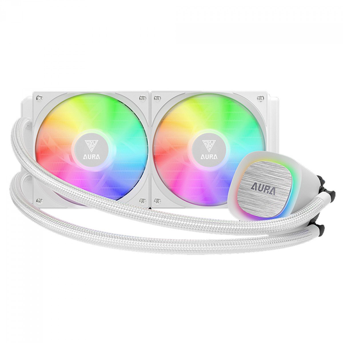 WATER COOLER GAMDIAS AURA GL 240 V2 240MM ARGB BRANCO | CHIPWARE ...