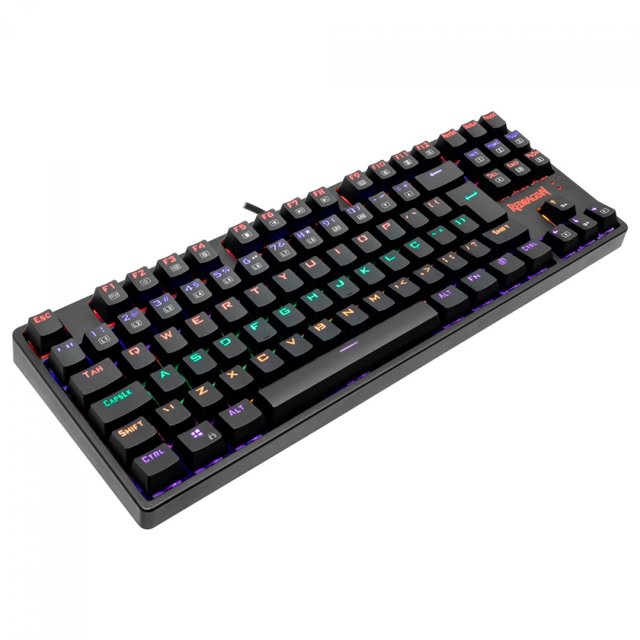 TECLADO MECÂNICO REDRAGON DAKSA KEYBOARD PRETO SWITCH VERMELHO K576R-1 ...