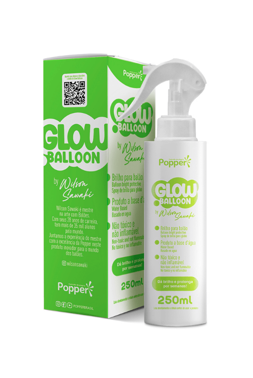 Spray Brilho para Balões Glow Balloon 250ml | Bah Balões