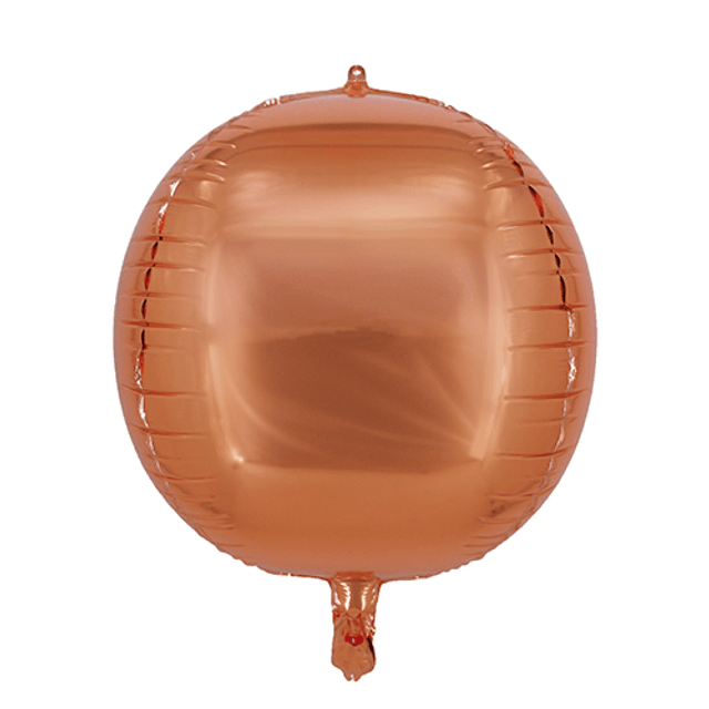 Balão 20 Foil Metalizado Redondo 4D Rose Gold 1un Silver Plastic | Bah ...