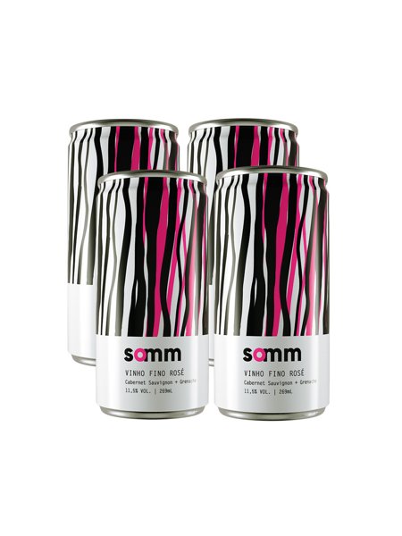 Vinho Somm Rosé Cabernet Sauvignon/Grenache Lata 4x269ml | Miolo
