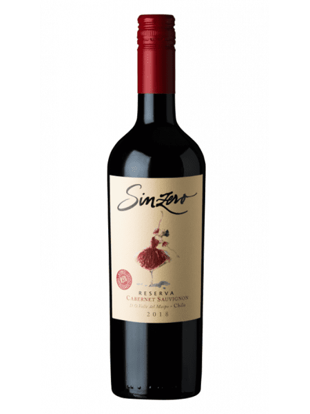 Vinho Tinto Cabernet Sauvignon Reserva Sinzero SEM ÁLCOOL 750 ml ...