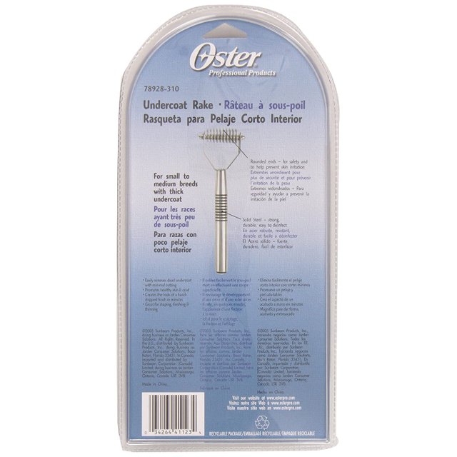 Rake Oster Profissional Em Aço Inox 10 dentes | Equipamentos Para Pet ...