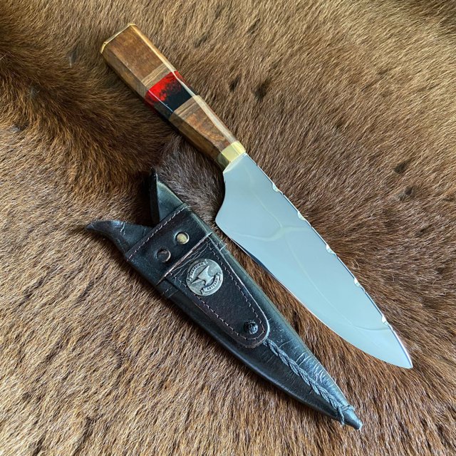 Faca chefe inox 7 pol cabo variado | Maragato Facas