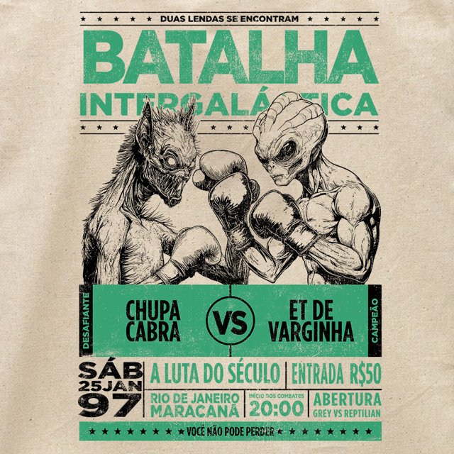 Ecobag Batalha Intergaláctica | Studio Geek | Studio Geek