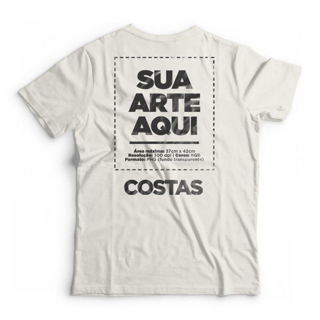 Camiseta Personalizada Frente e Costas - Envie a sua arte | Studio Geek ...
