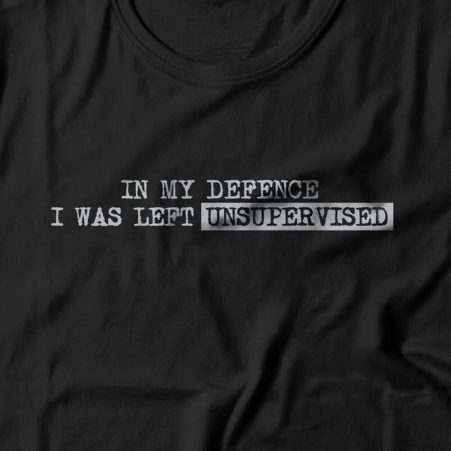 Camiseta I Was Left Unsupervised Preta | Studio Geek | Studio Geek