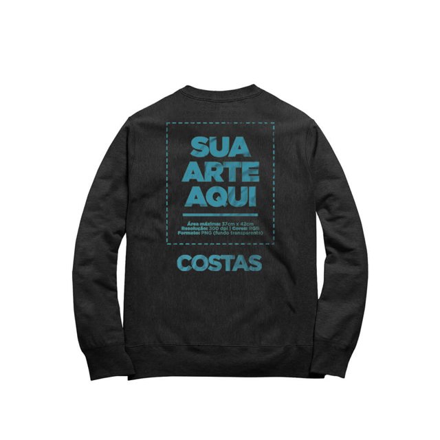Moletom Personalizado Costas - Envie a sua arte | Studio Geek | Studio Geek