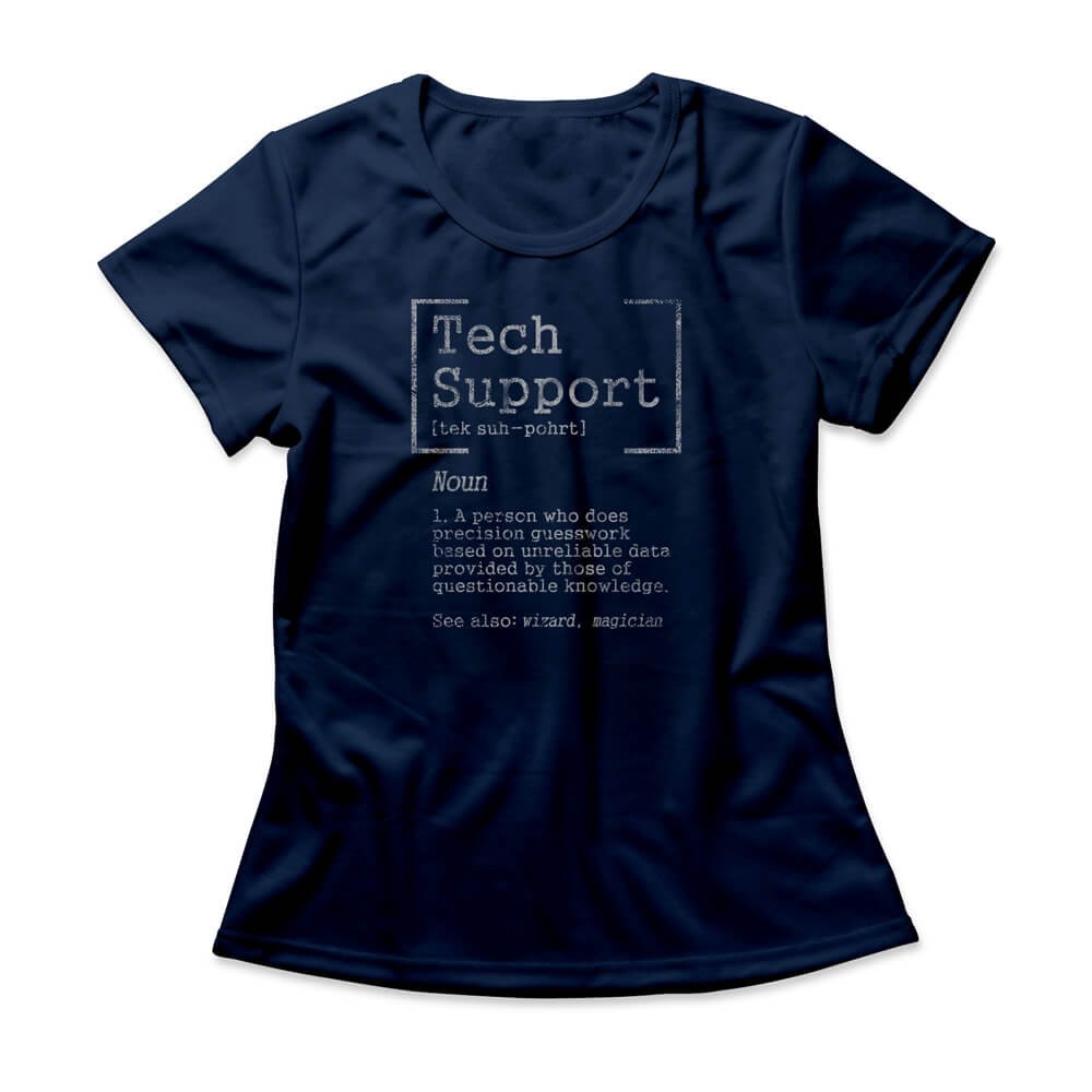 Camiseta Feminina Tech Support | Studio Geek | Studio Geek
